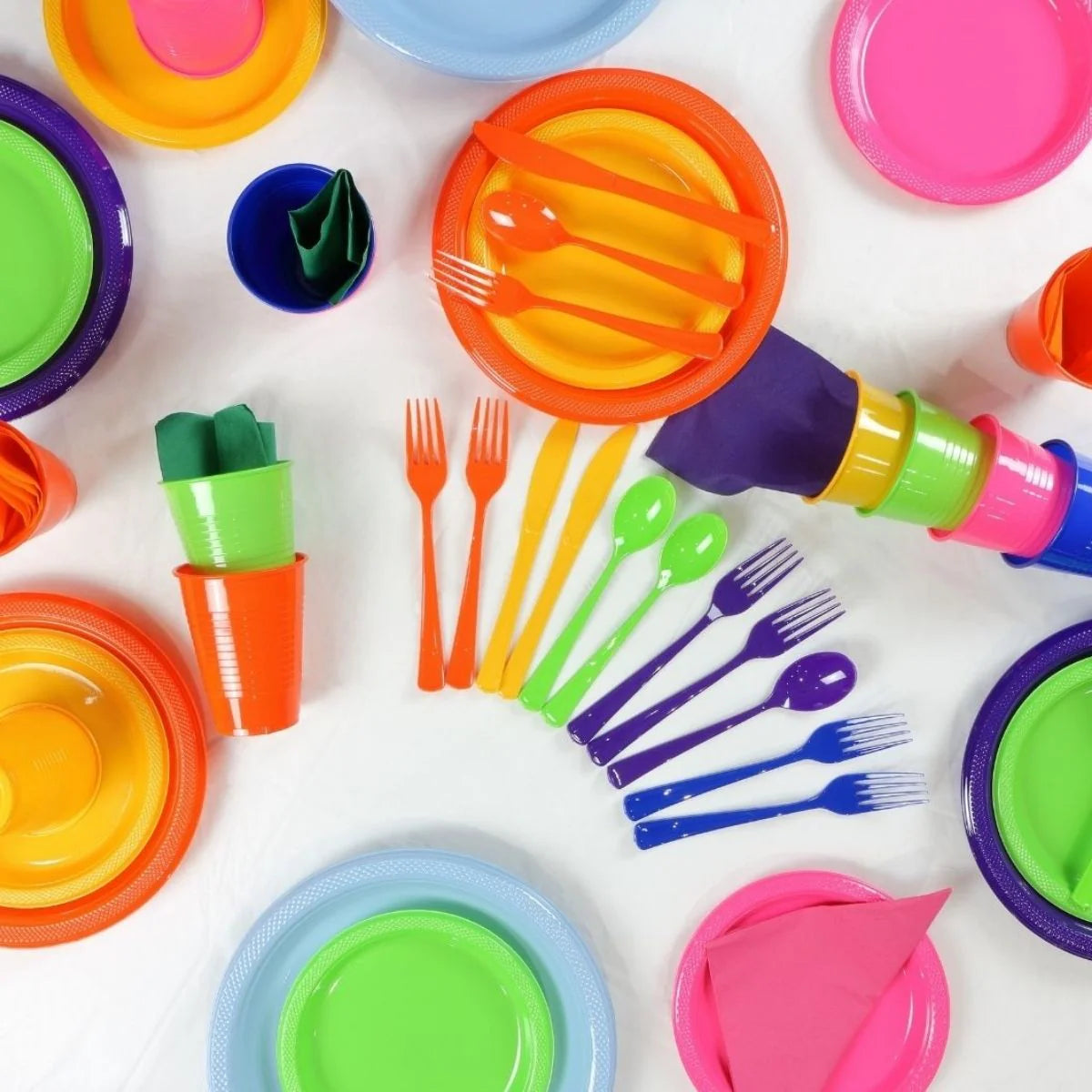 Plastic Dinnerware | Bulk Party Supplies in Every Color