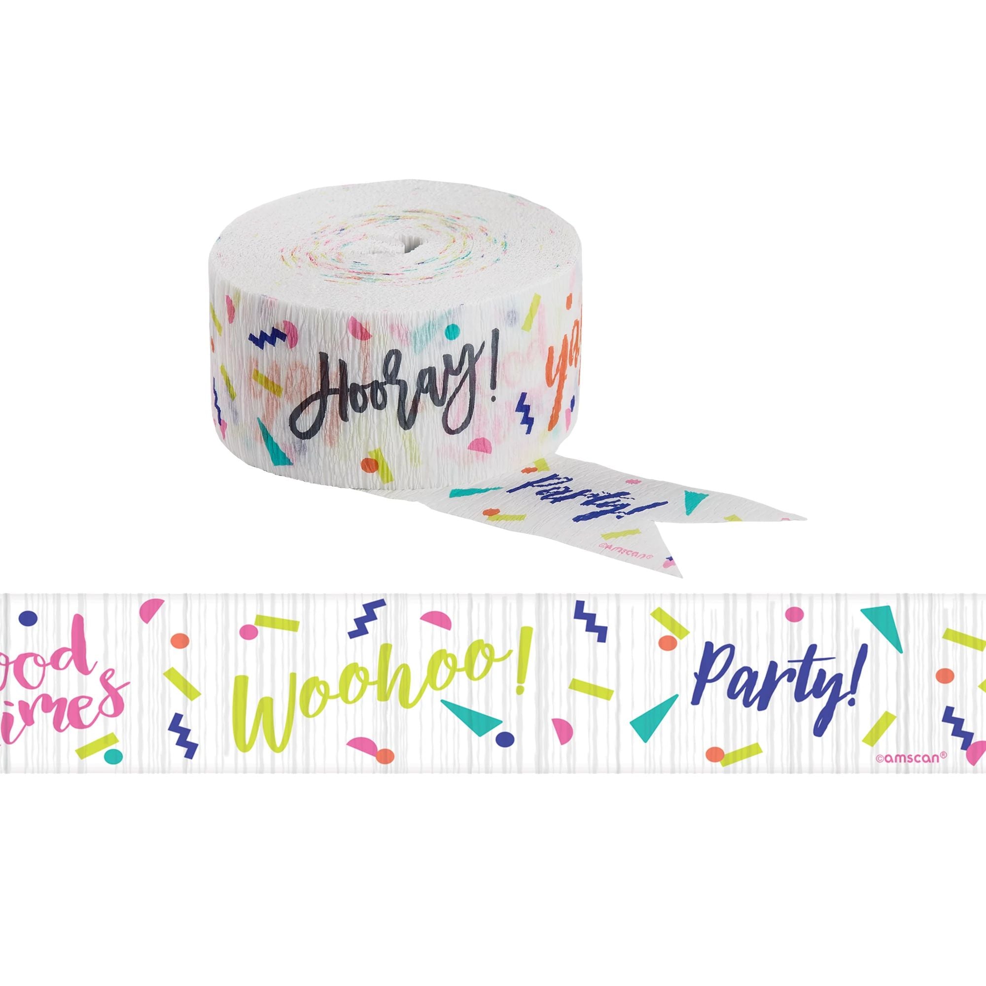 Good Times Crepe Paper Streamer, Multi-Colored, 81-foot - Pack of 12 ...