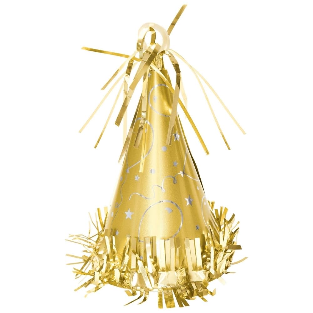 Elegant Gold Party Balloon Weight Hat - Pack of 12 | Yom Tov Settings
