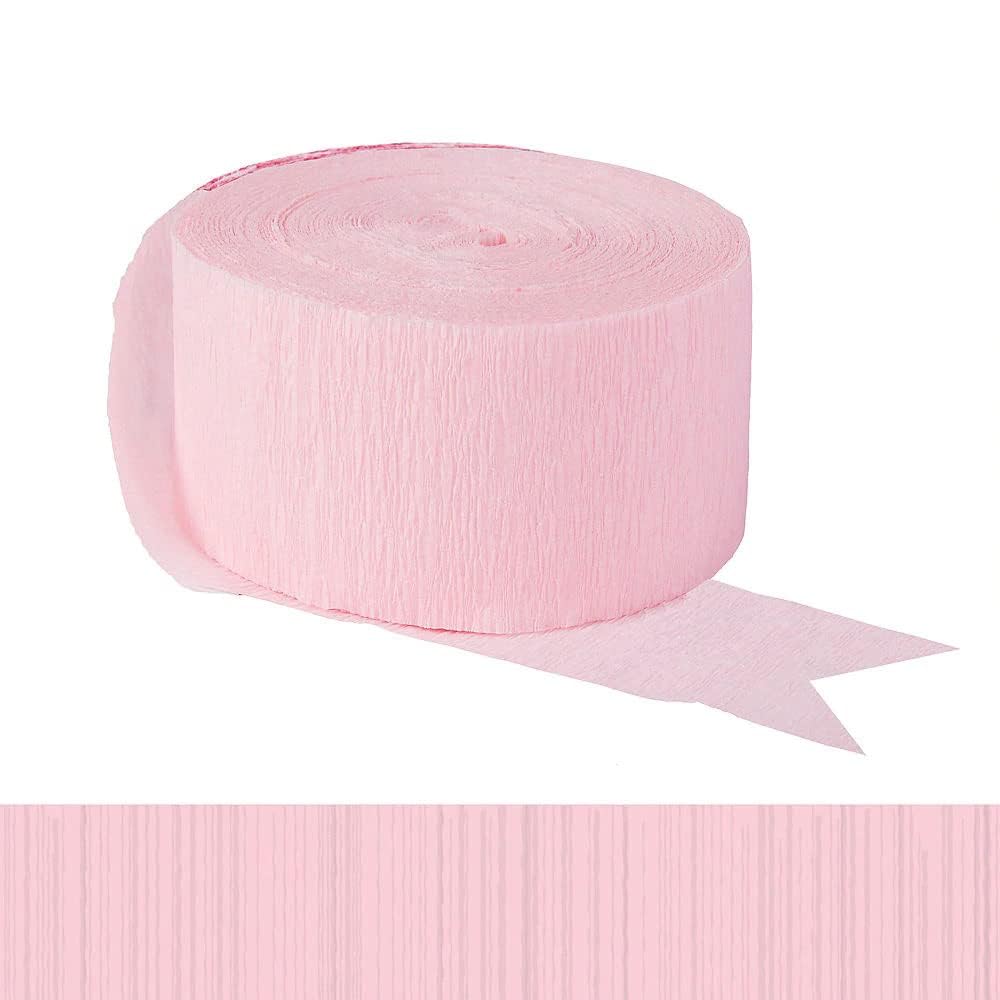 Blush Pink Crepe Streamer - 81ft - Pack of 4 | Yom Tov Settings