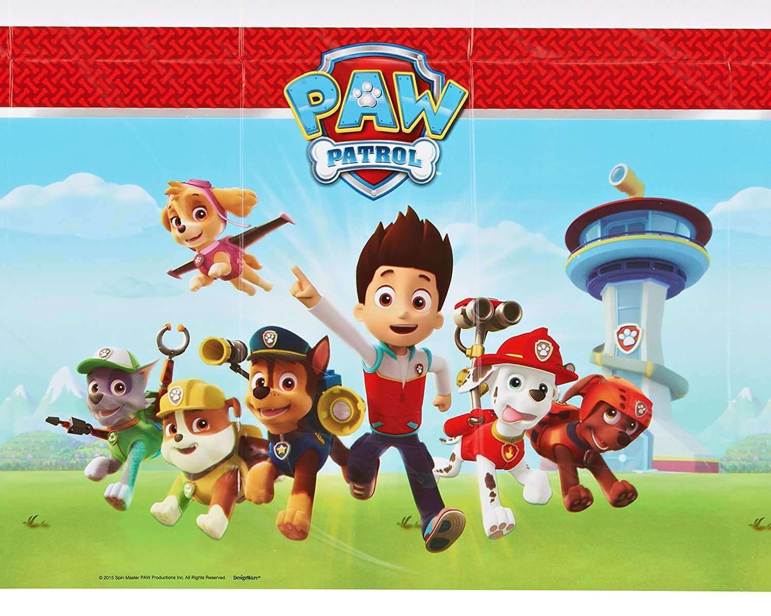 Paw Patrol Adventures Plastic Table Cover - Kids Birthday Party - Pack ...
