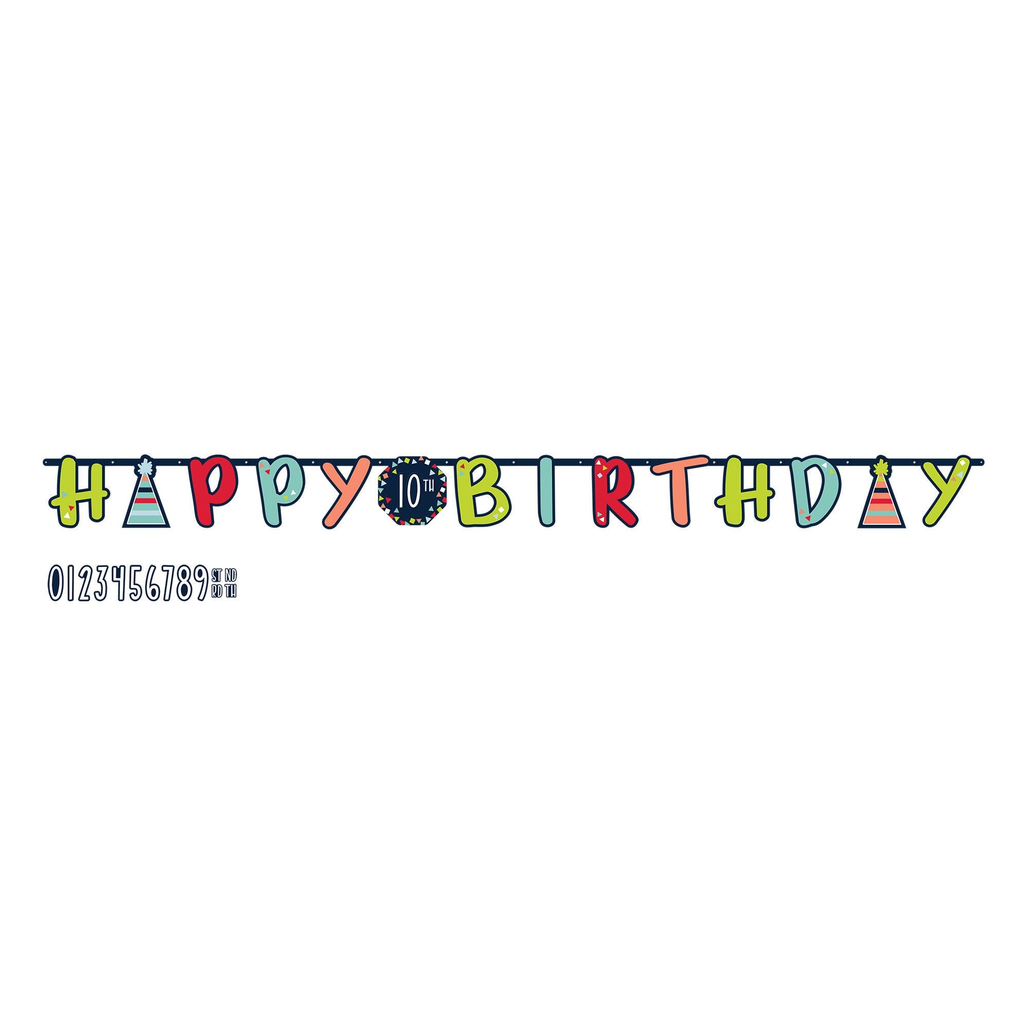 A Reason to Celebrate Happy Birthday Customizable Banner, Blue/Red, 1 ...