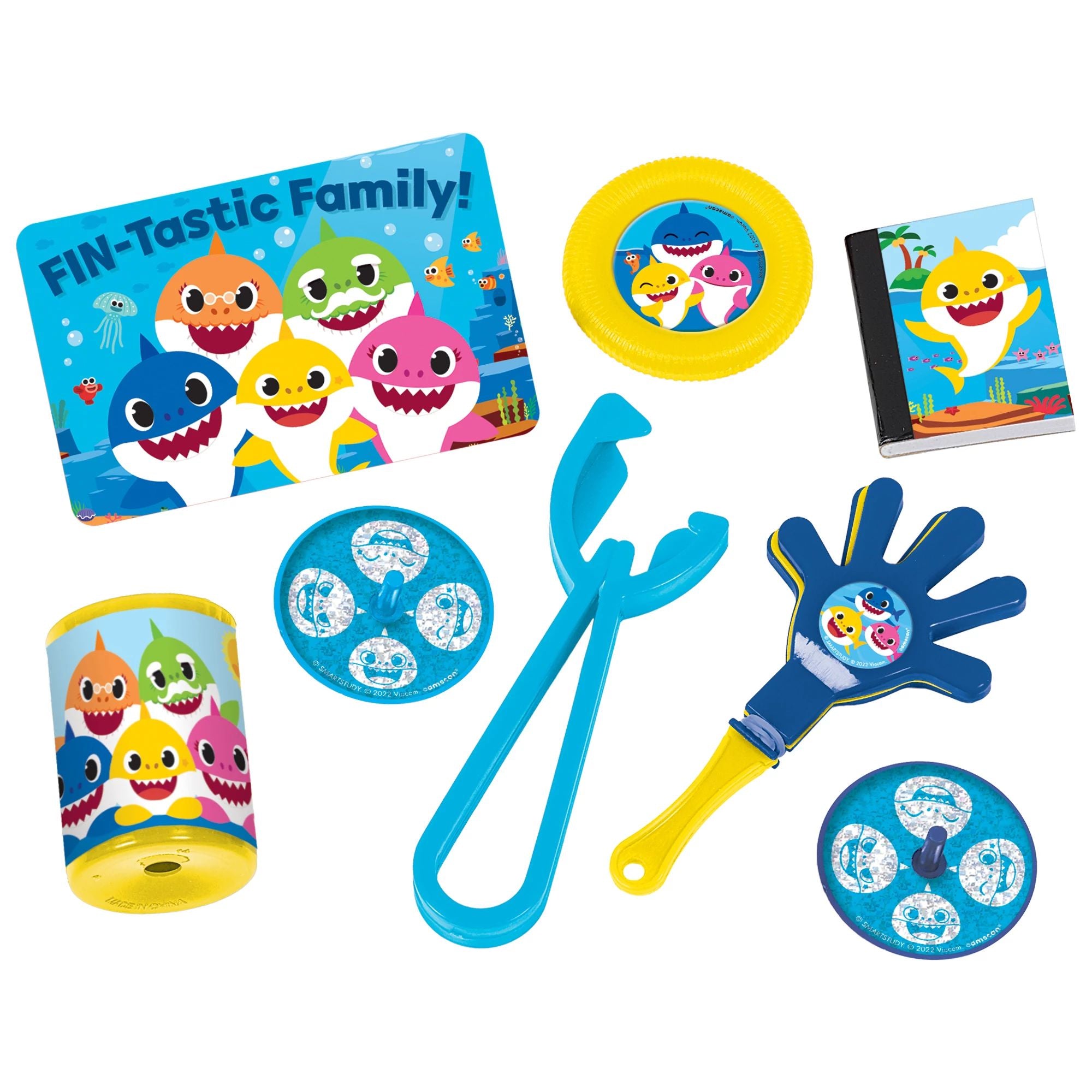 Baby Shark Fin-Tastic Family Mega Mix Favor Pack, Blue/Yellow, 48-pk ...