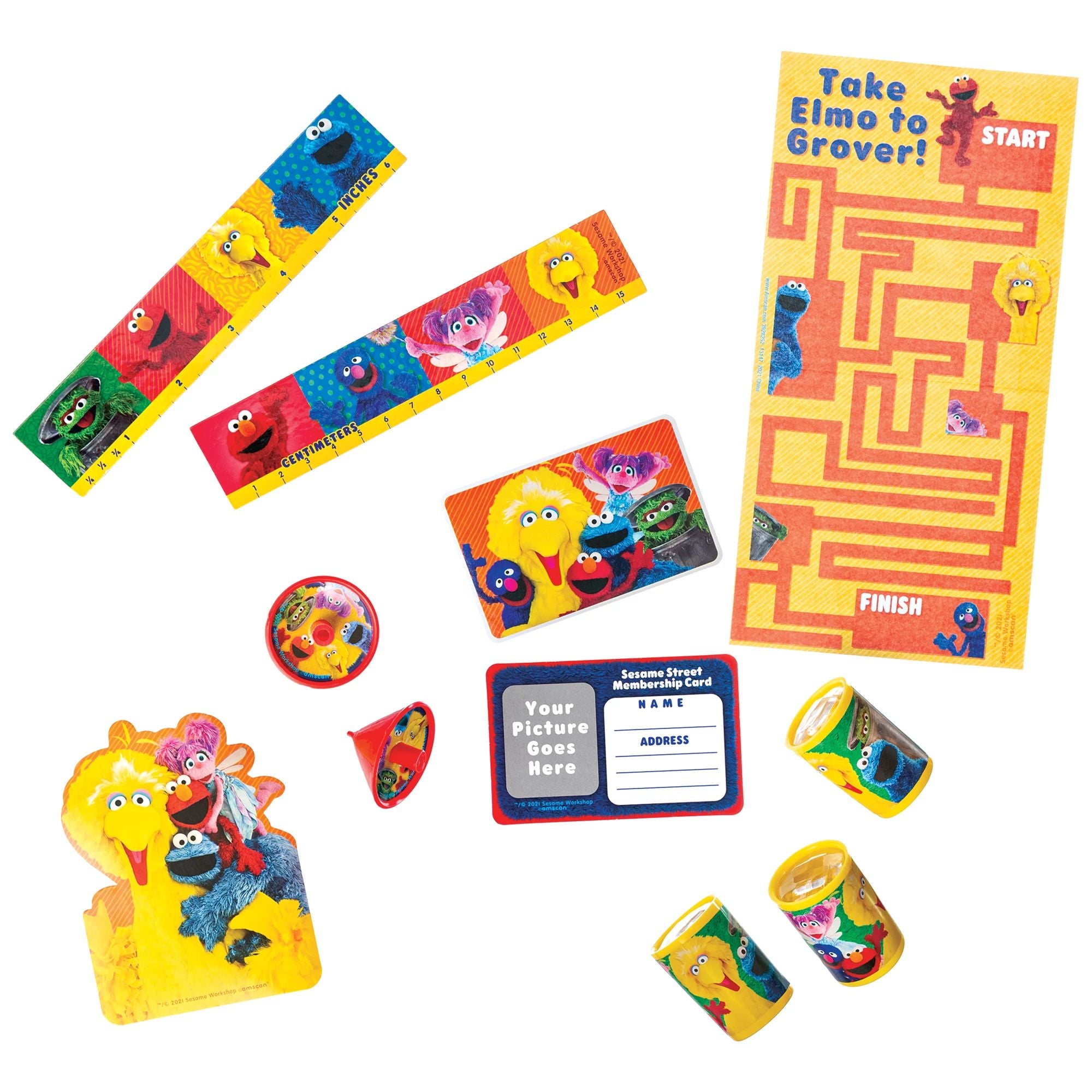 Sesame Street Mega Mix Party Favor Pack, Multi-Colored, 48-ct - Pack of ...
