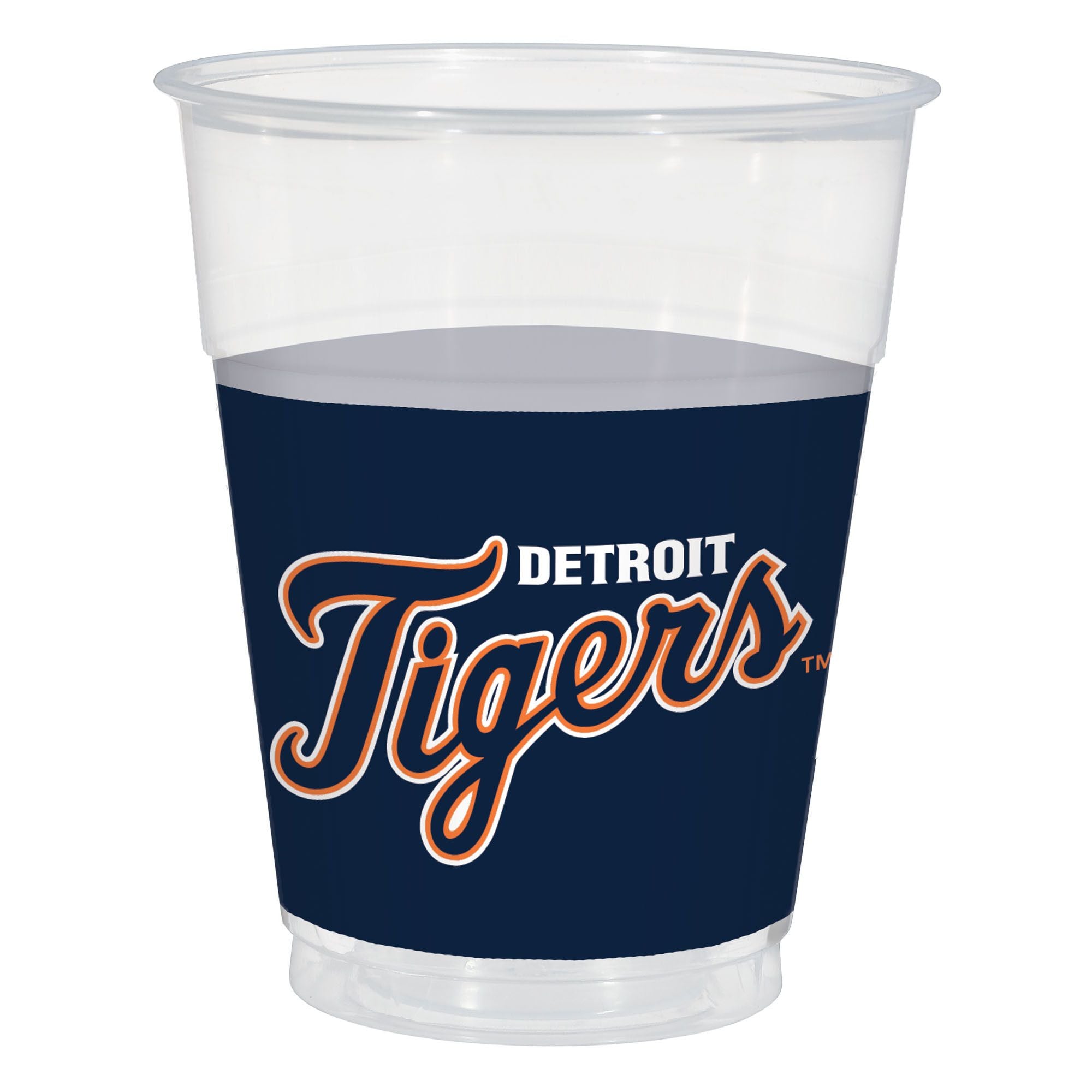 Detroit Tigers 16oz MLB Plastic Cup, 25-ct - Pack of 6 | Yom Tov Settings