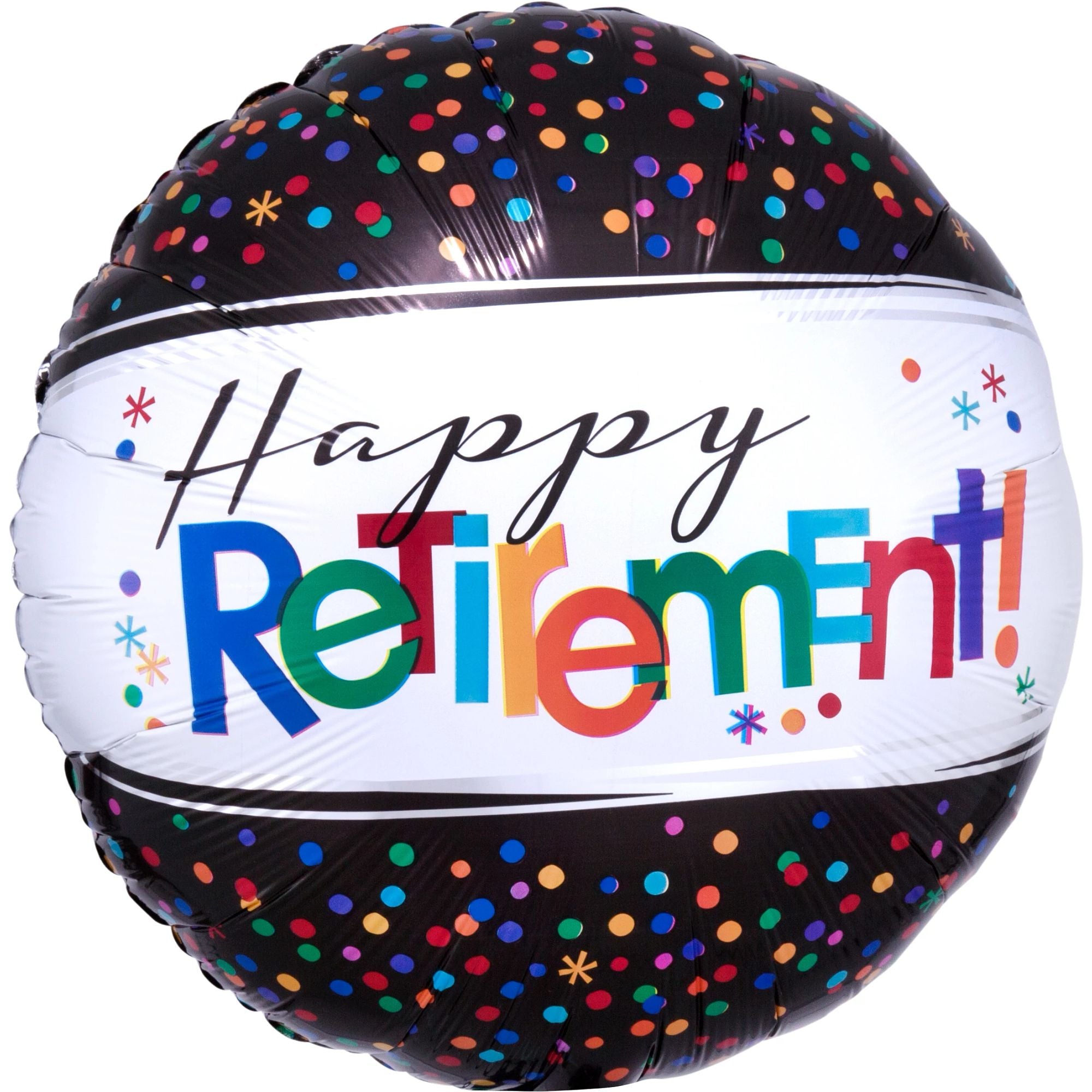 Happy Retirement Confetti Foil Balloon - Pack of 2 | Yom Tov Settings